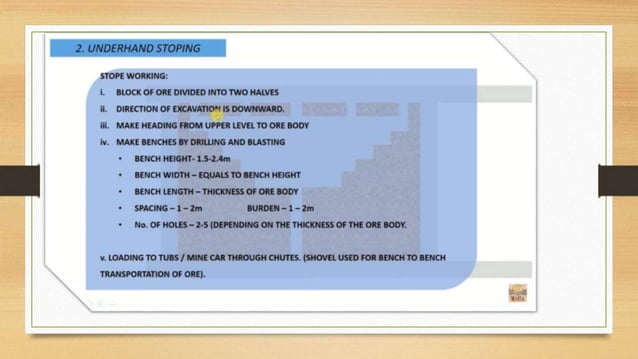 Stoping and methods of Stoping. | PPTX | Geology | Science