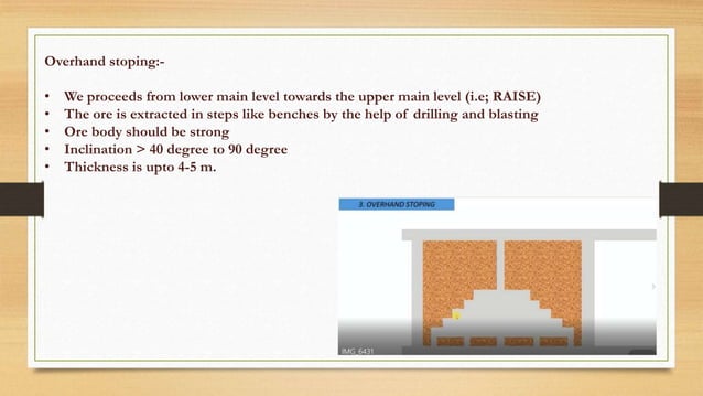 Stoping and methods of Stoping. | PPTX | Geology | Science
