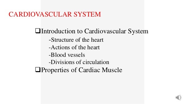 Introduction to cardiovascular system | PPTX