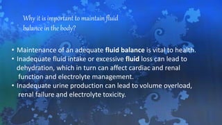 fluid balance | PPTX