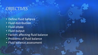 fluid balance | PPTX
