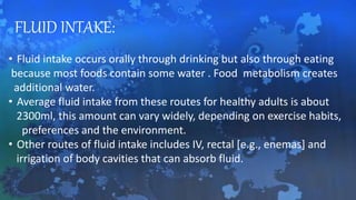 fluid balance | PPTX