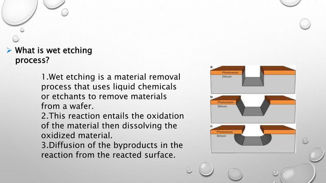 wet etching | PPT