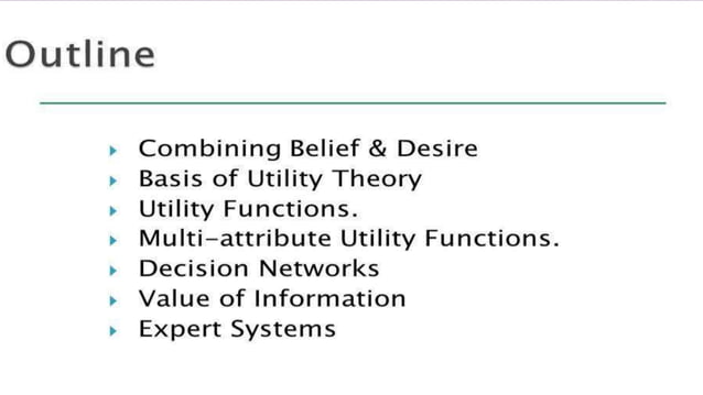 Making simple decisions | PPTX | Artificial Intelligence | Technology & Computing