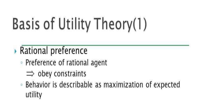 Making simple decisions | PPTX | Artificial Intelligence | Technology & Computing