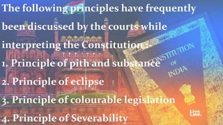 ANALYZING THE CONSTITUTIONAL RULES OF INTERPRETATION | PPTX | Law