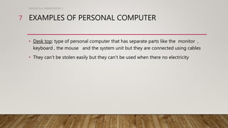 Explanation about computer | PPT