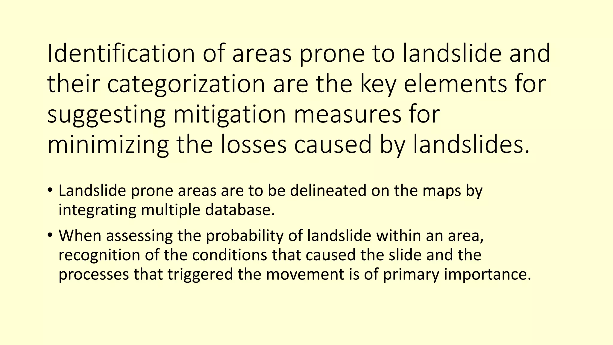 Landslide Susceptibility Map using Remote Sensing and GIS | PPTX