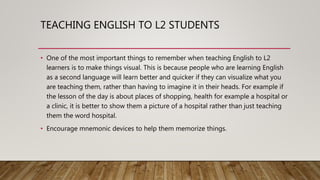 Teaching English as a second language | PPTX