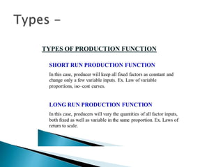 Production function ppt . | PPT