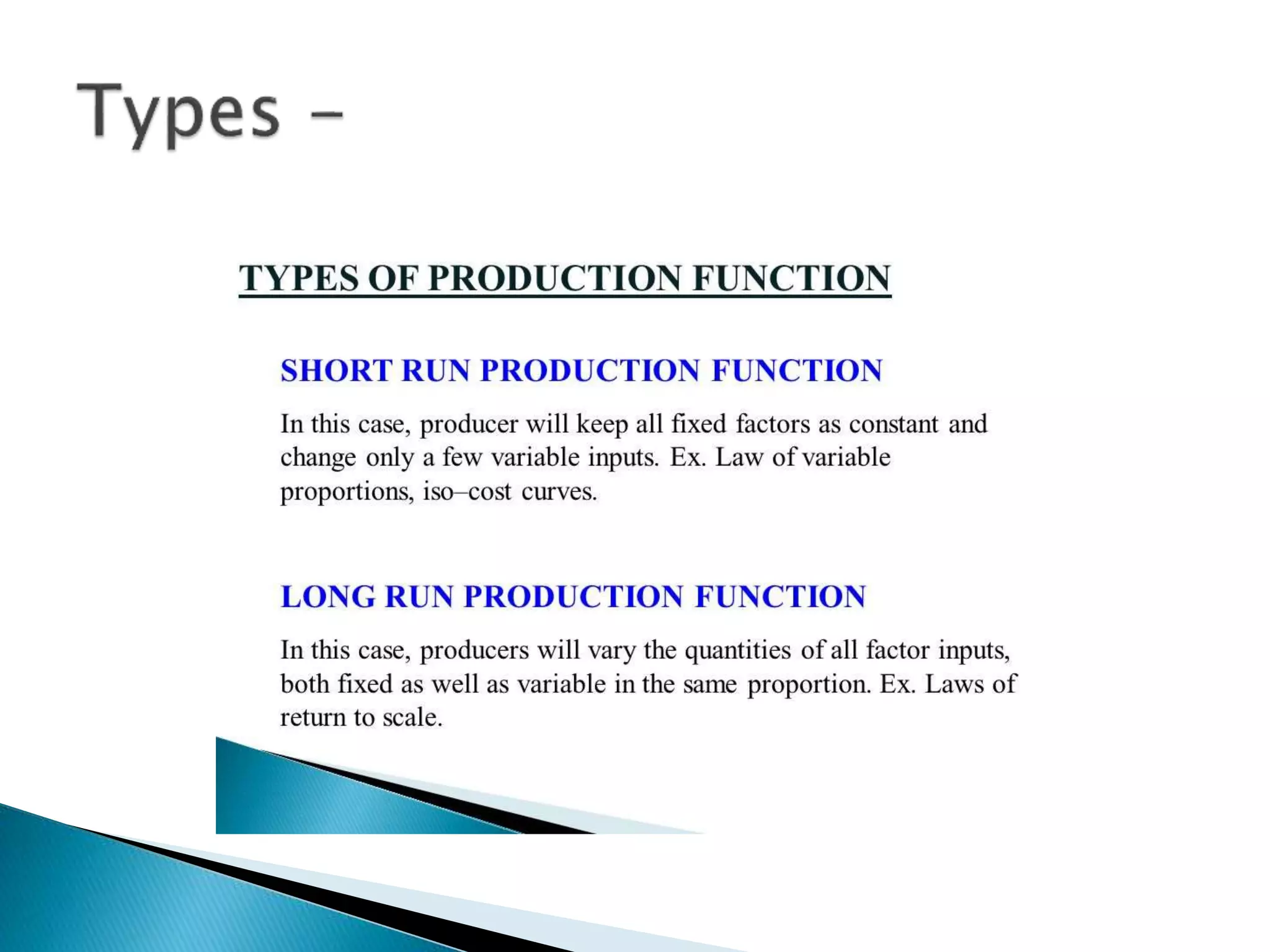 Production function ppt. | PPT