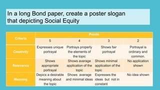 EQUITY and Equality | PPTX