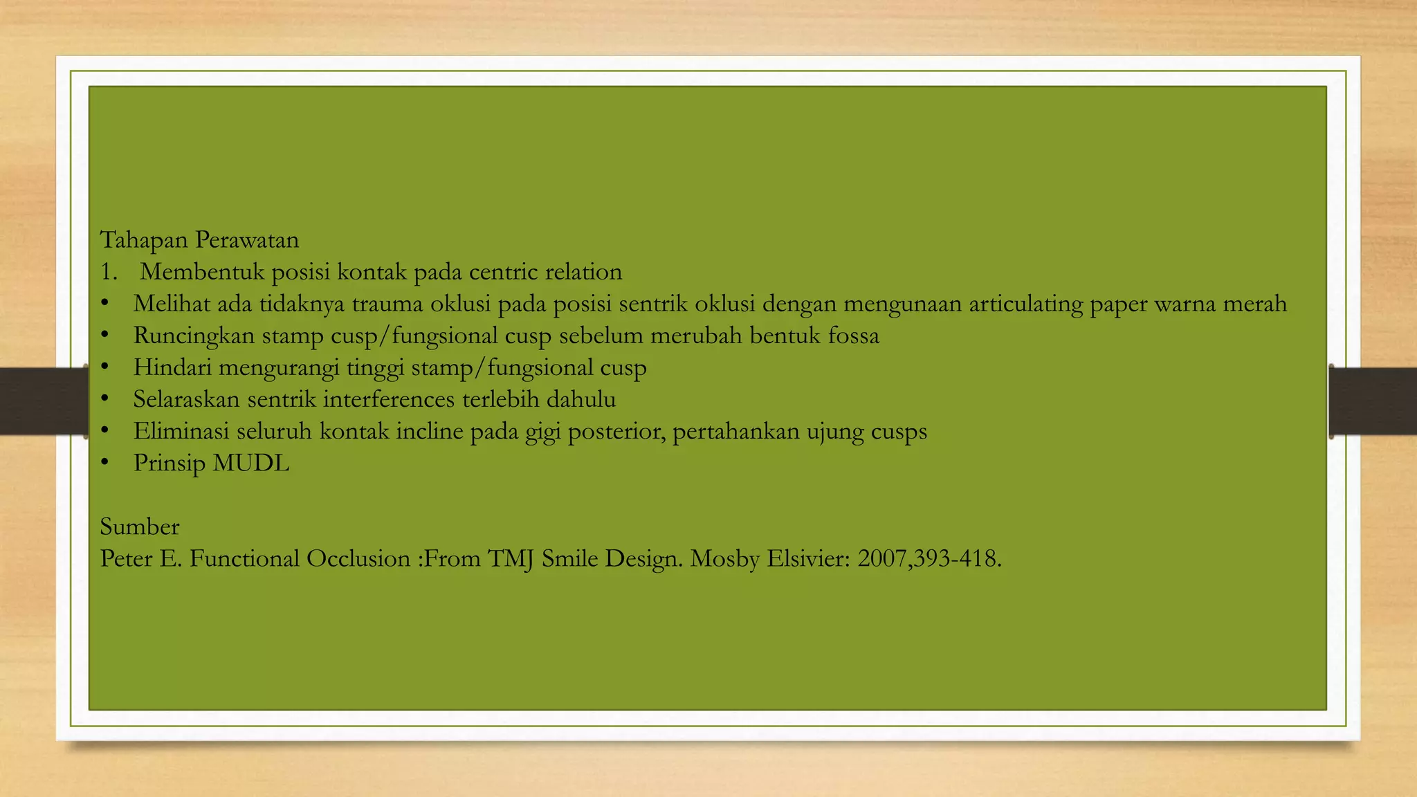 occlusal adjustment | PPTX