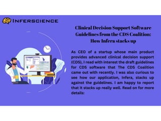 Clinical Decision Support Software Guidelines from the CDS Coalition | PPTX
