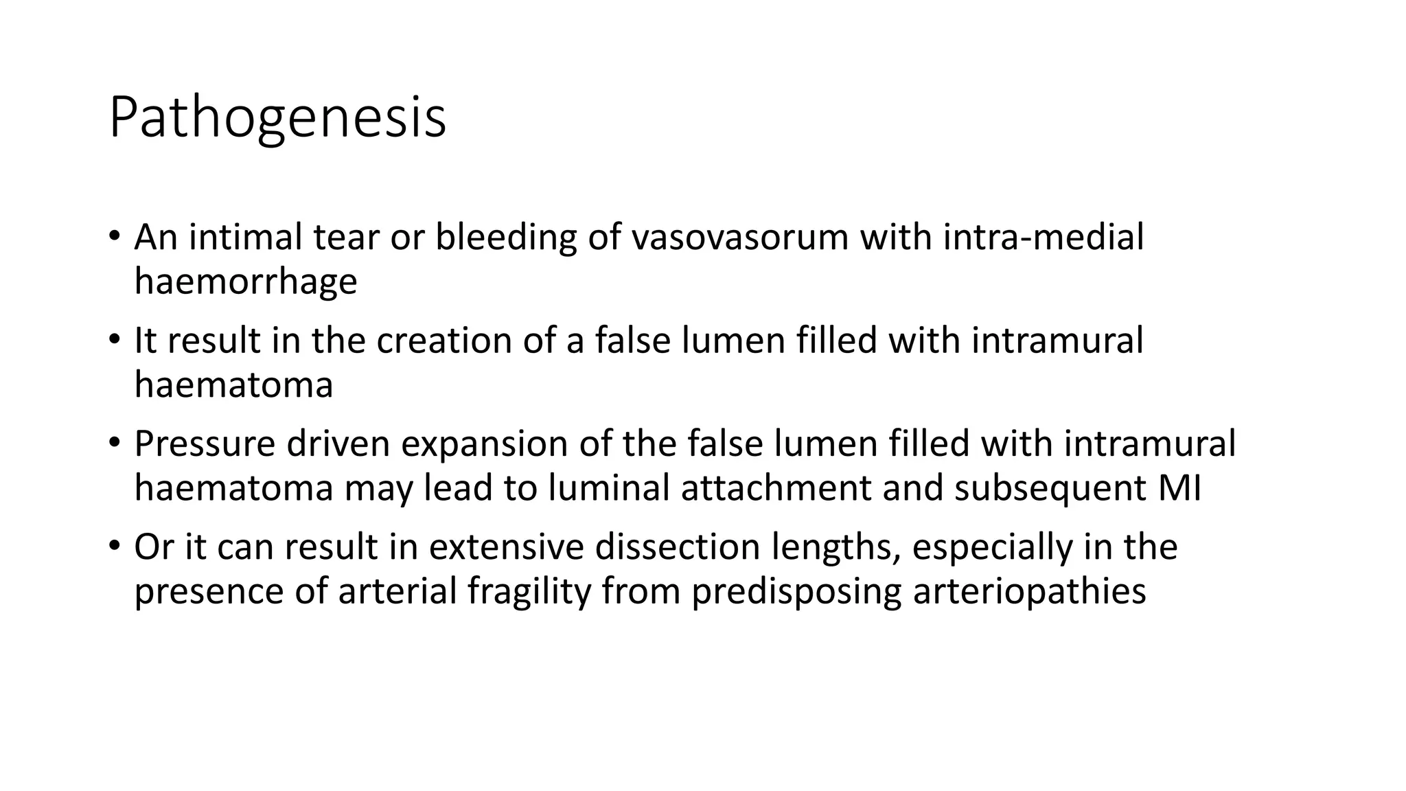 coronary artery dissection | PPTX