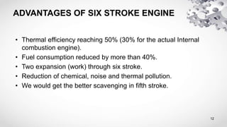 PPT ON SIX STROKE ENGINE | PPTX | Chemistry | Science