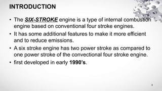 PPT ON SIX STROKE ENGINE | PPTX | Chemistry | Science