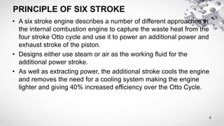 PPT ON SIX STROKE ENGINE | PPTX | Chemistry | Science
