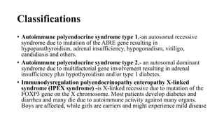 autoimmune polyglandular syndrome | PPTX