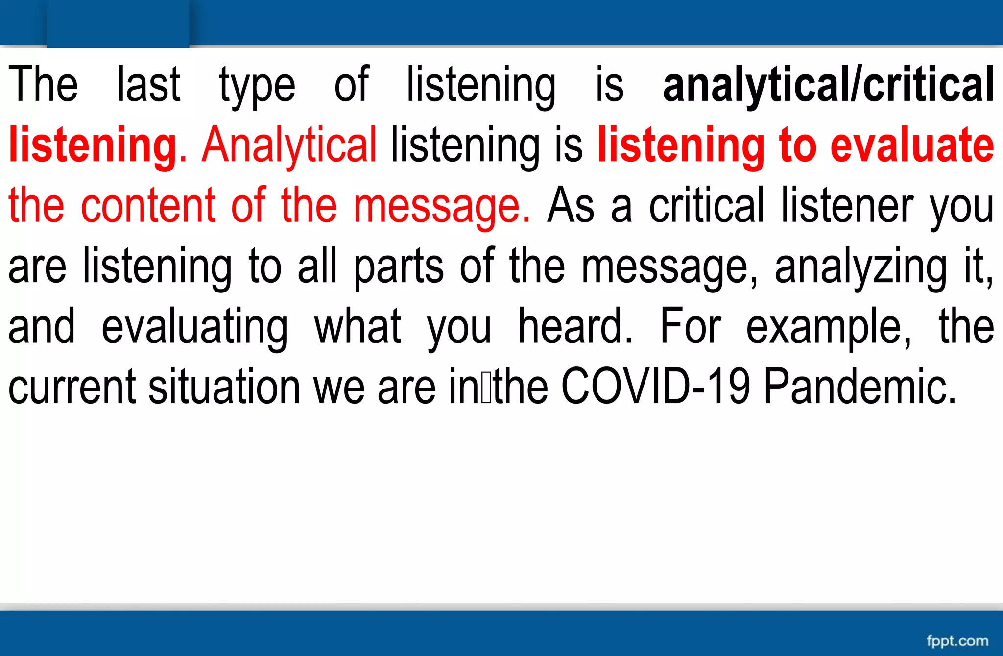 Analytical Listening in Problem Solving | PPTX