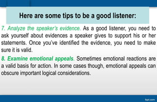 Analytical Listening in Problem Solving | PPTX