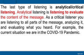 Analytical Listening in Problem Solving | PPTX