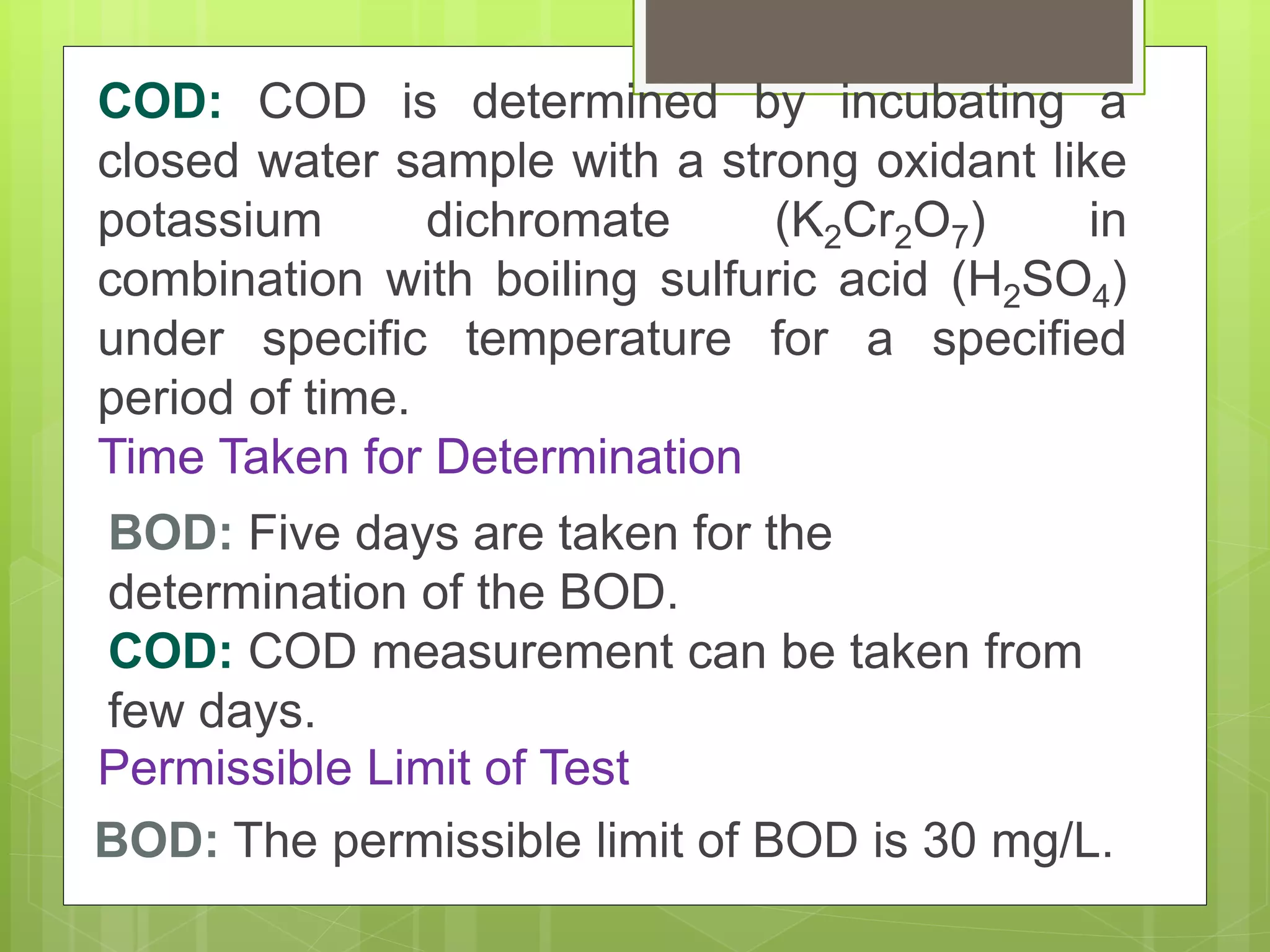Cod And Bod Pptx