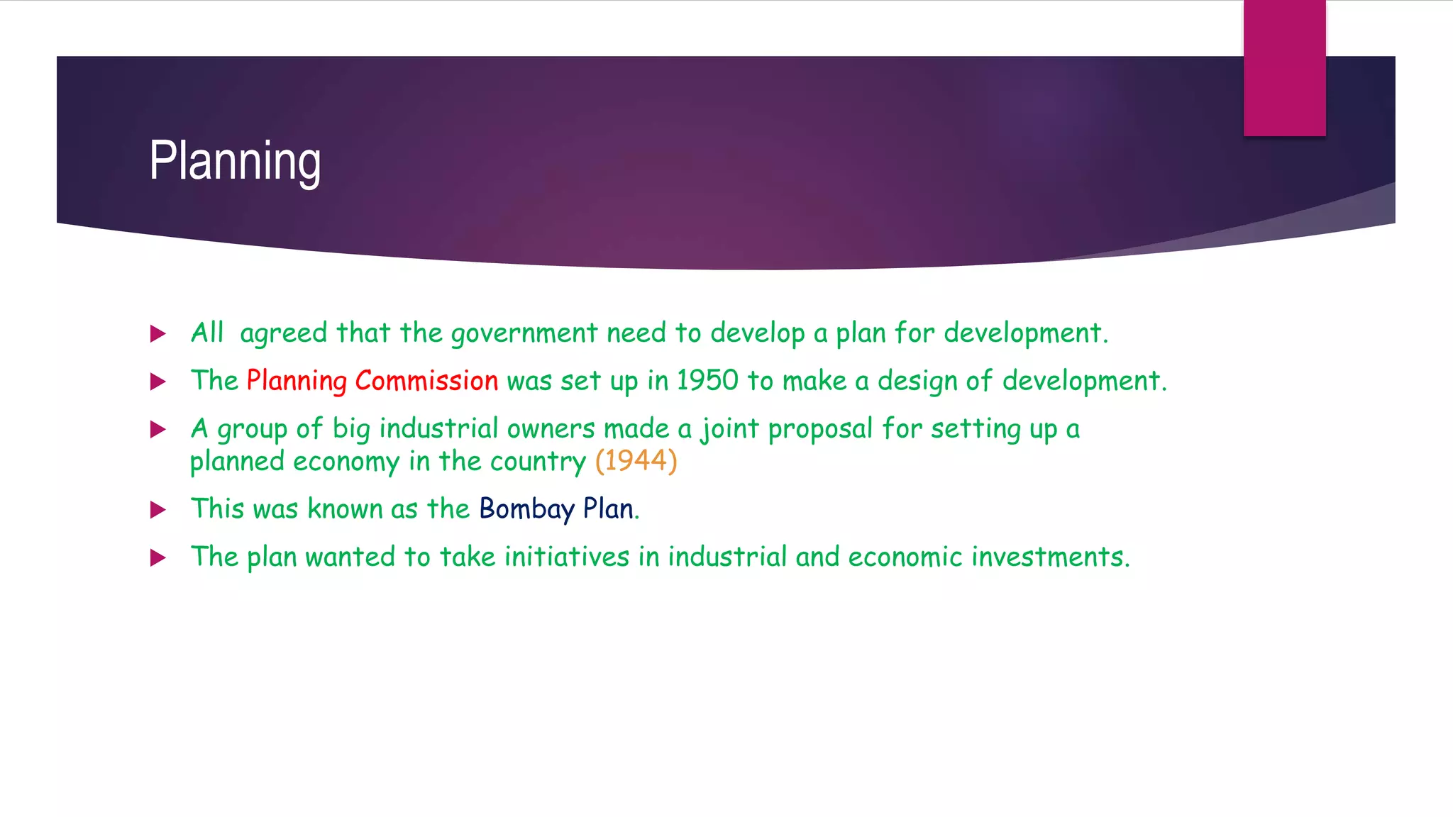 Politics of planned development | PPTX