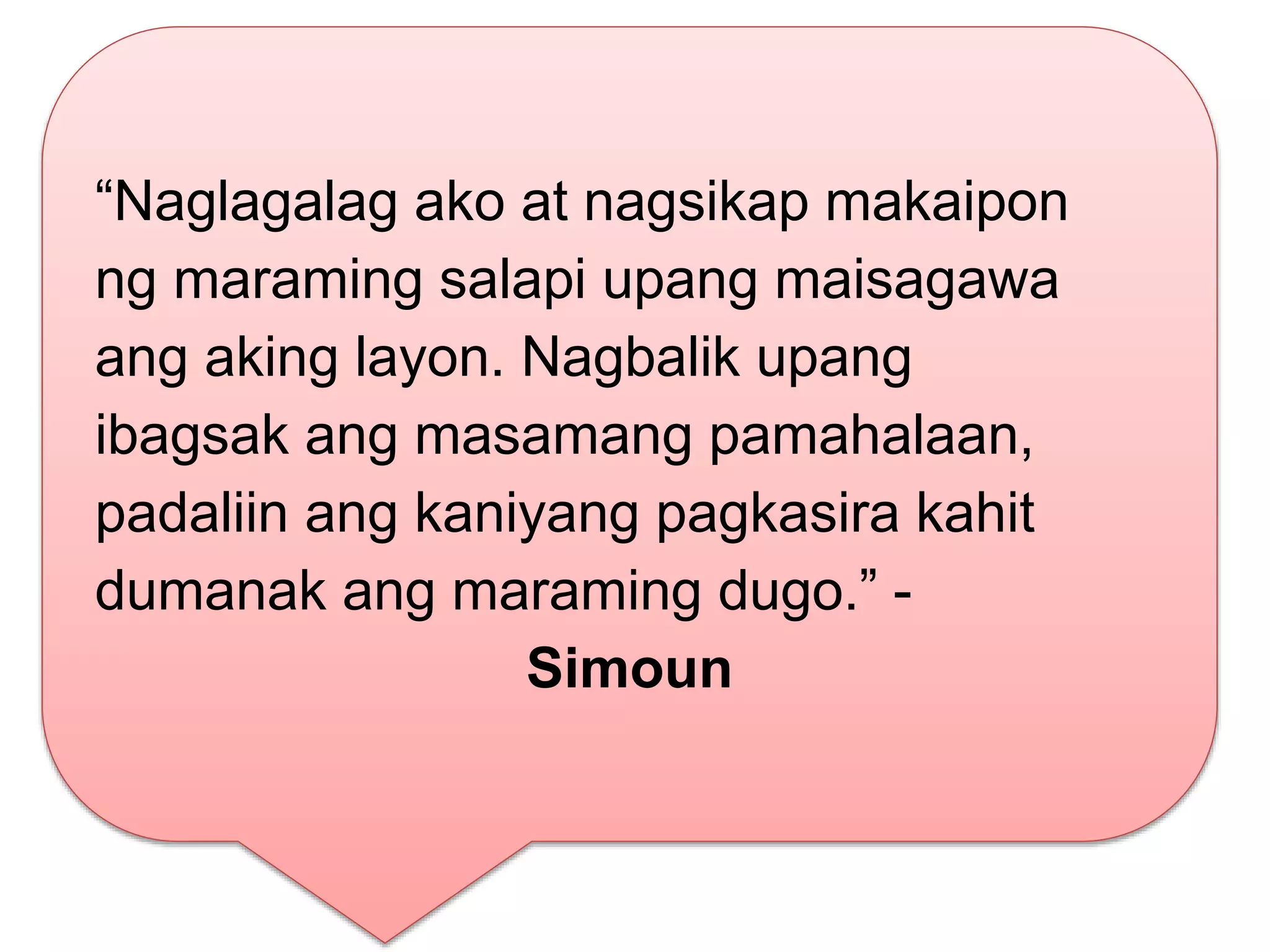 Mga Dayalogo ng Tauhan(El Filibusterismo) | PPTX