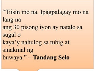 Mga Dayalogo ng Tauhan(El Filibusterismo) | PPTX