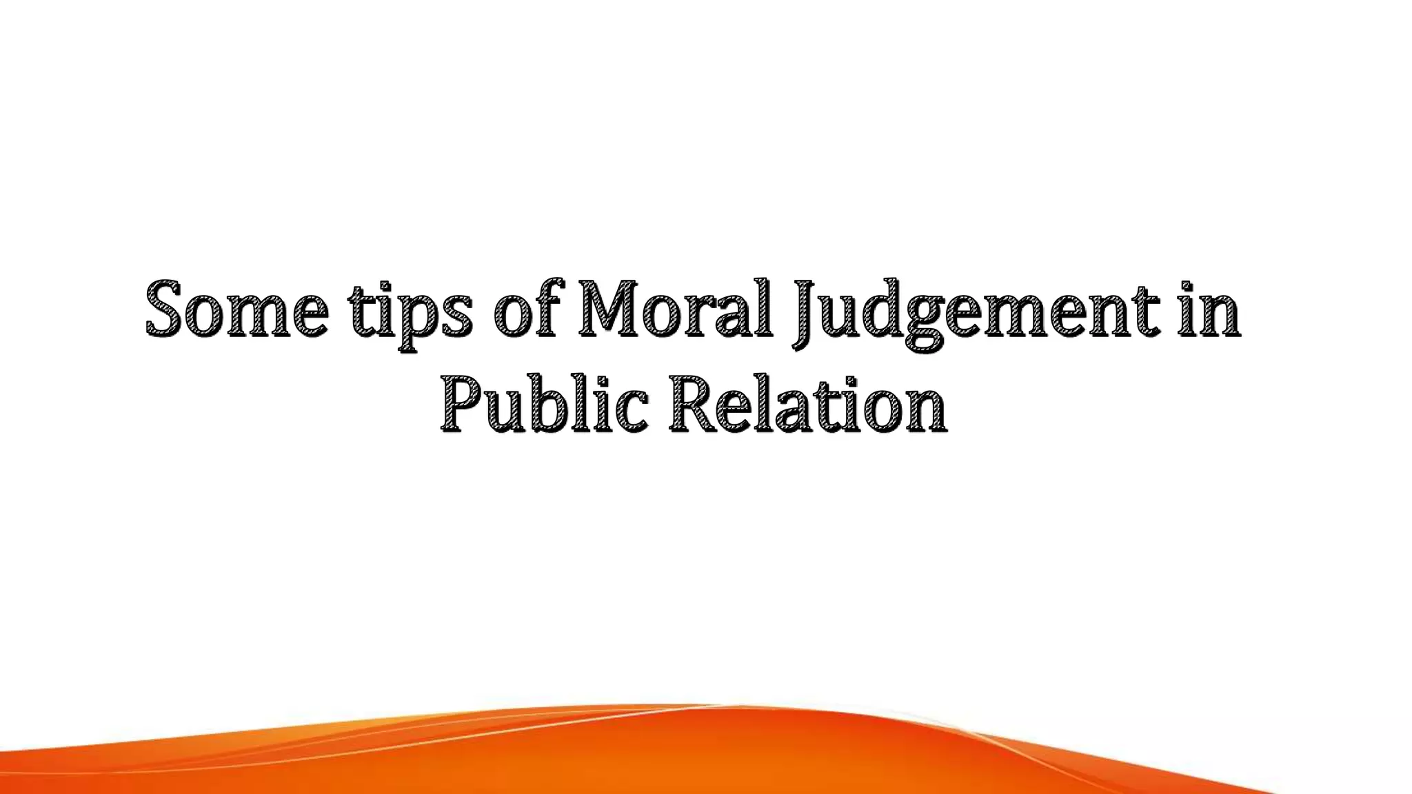 Developing Moral Judgement | PPTX
