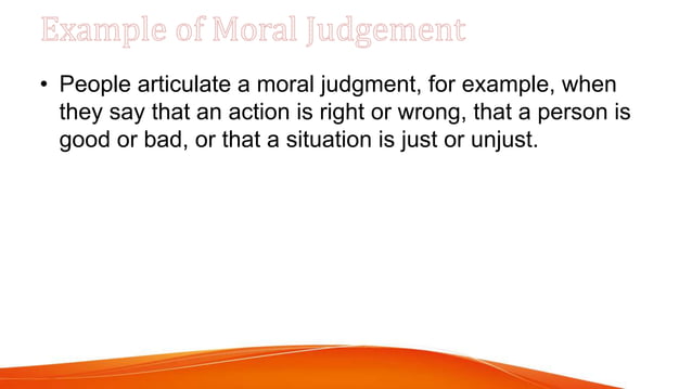 Developing Moral Judgement | PPTX | Christianity | Religion & Spirituality