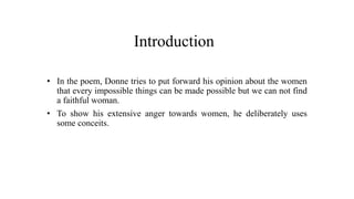 Conceits in Donne's Poetry | PPTX