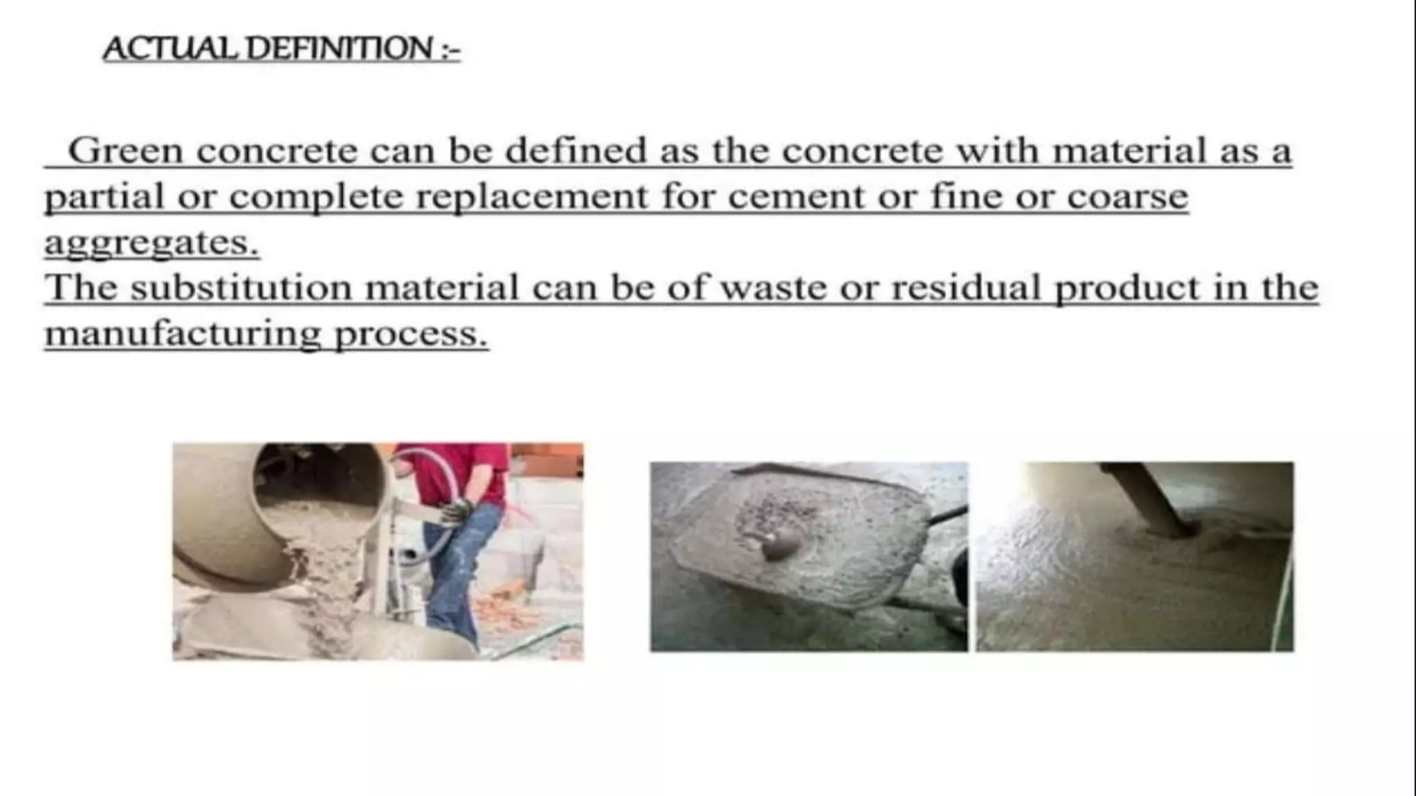 Green concrete | PPTX