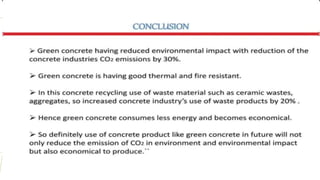 Green concrete | PPTX