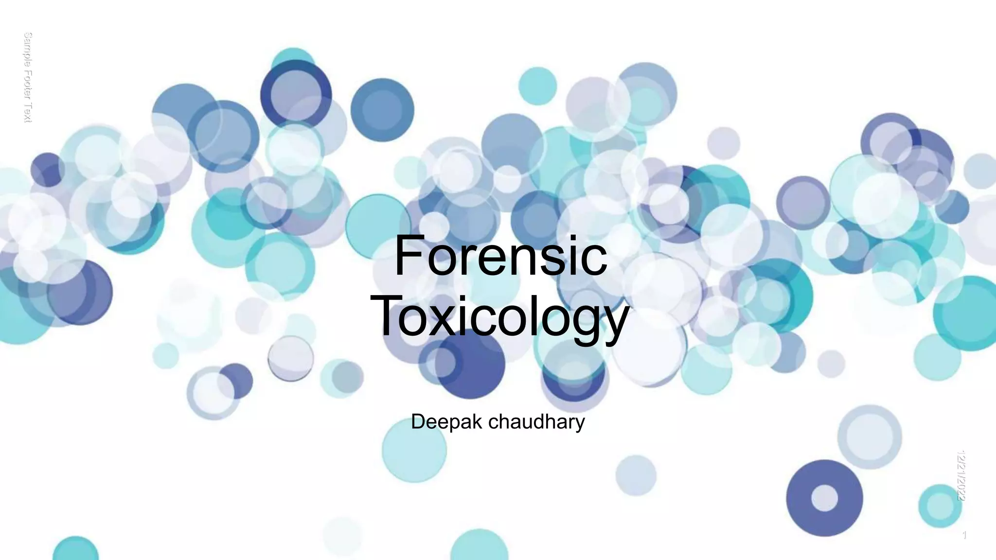 FORENSIC TOXICOLOGY | PPTX