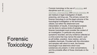 FORENSIC TOXICOLOGY | PPTX