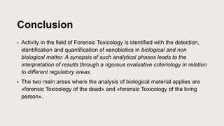 FORENSIC TOXICOLOGY | PPTX