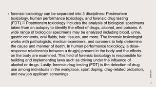 FORENSIC TOXICOLOGY | PPTX