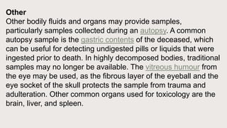 FORENSIC TOXICOLOGY | PPTX
