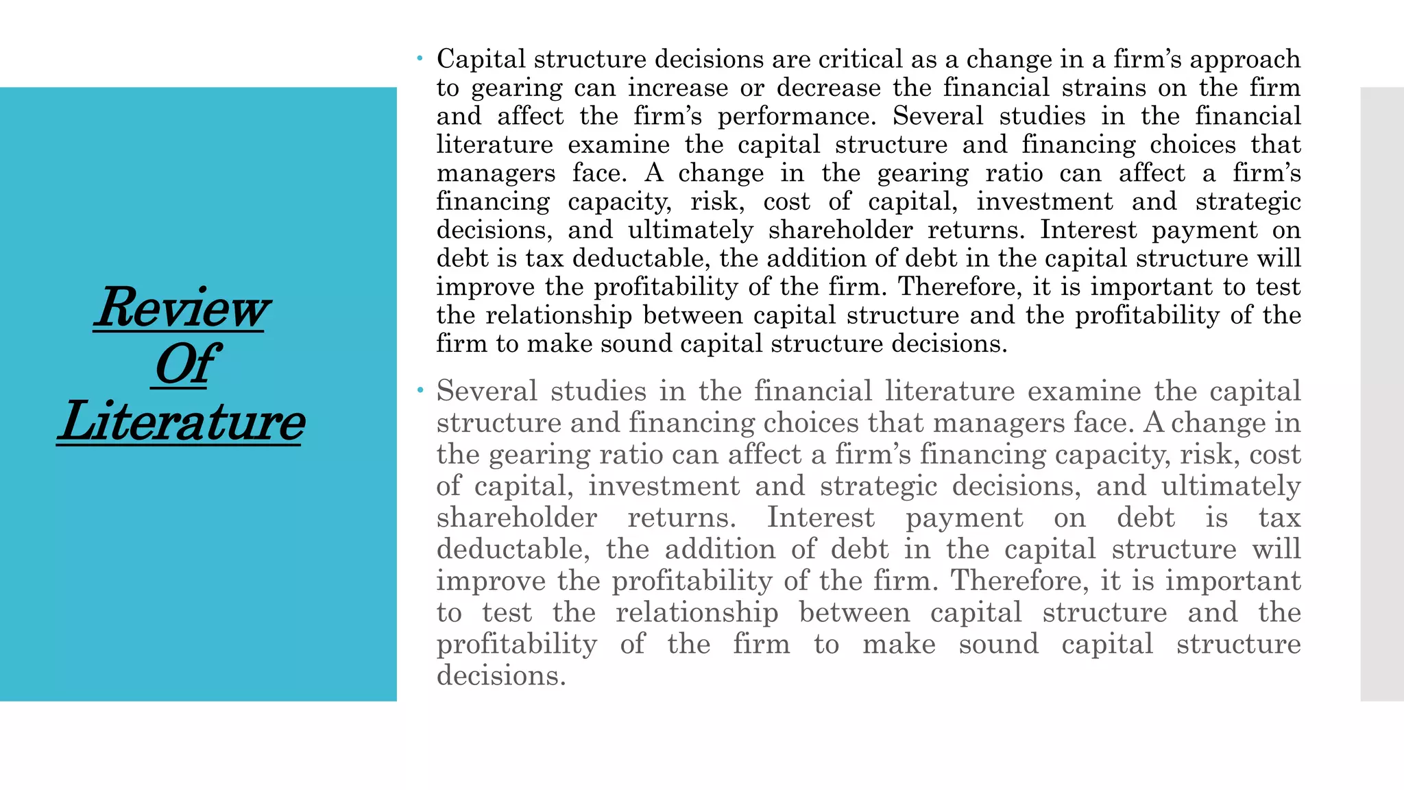 Capital structure | PPTX