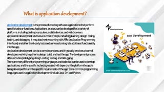 application development complete introduction | PPT