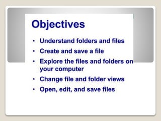 Computer basic file and folder | PPT
