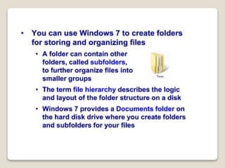 Computer Basic File And Folder Ppt
