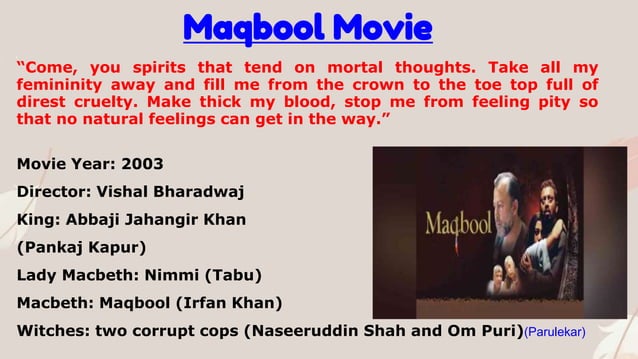 Macbeth Movie adaptation | PPT
