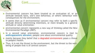 FEATURES OF ENVIRONMENTAL EDUCATION | PPTX