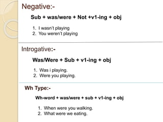 What Is Past Continuous Tense ? | PPTX