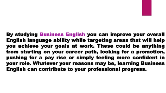 Business English .pptx | Business | Business and Finance