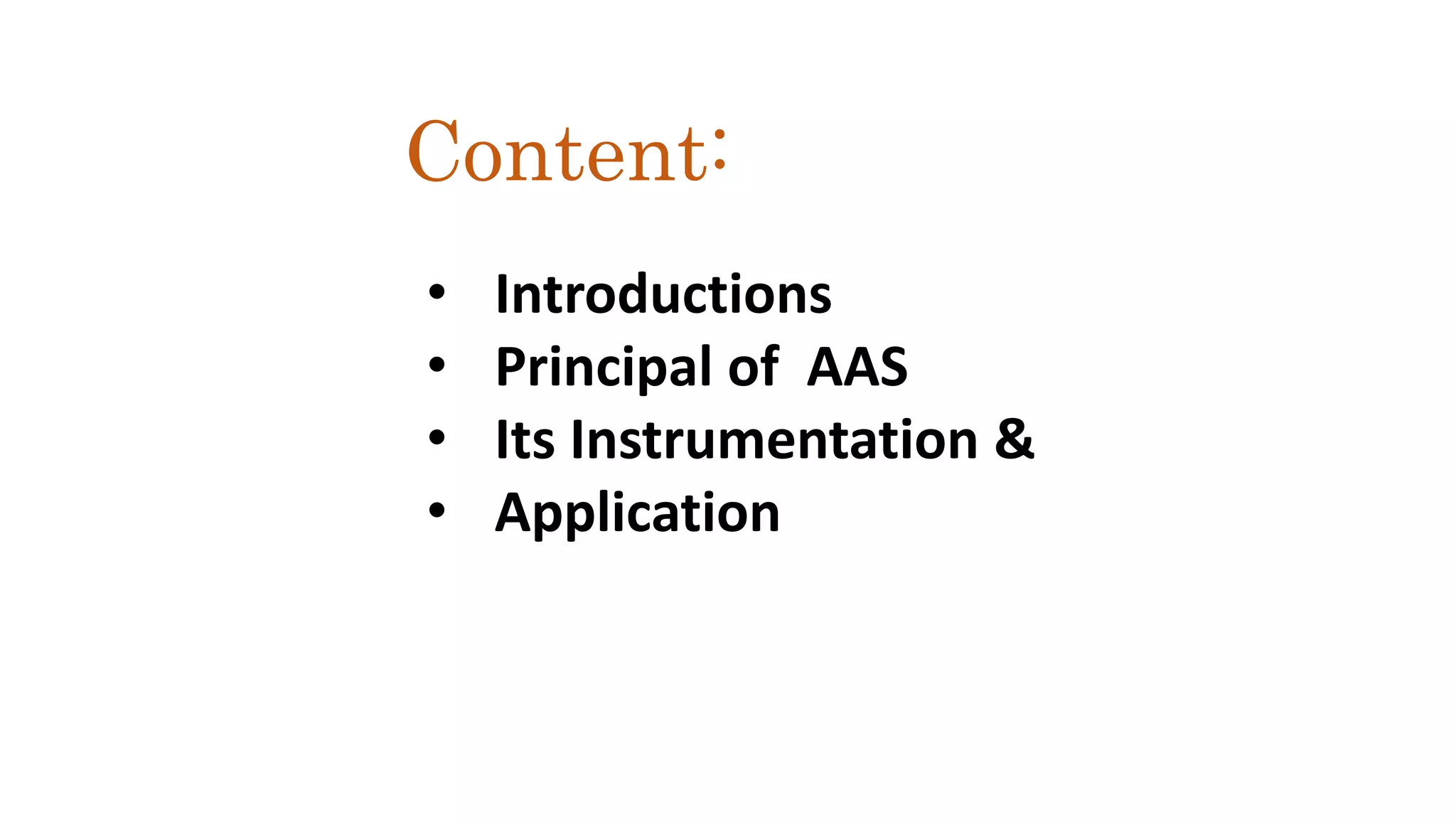 Atomic absorption spectroscopy (AAS) | PPTX
