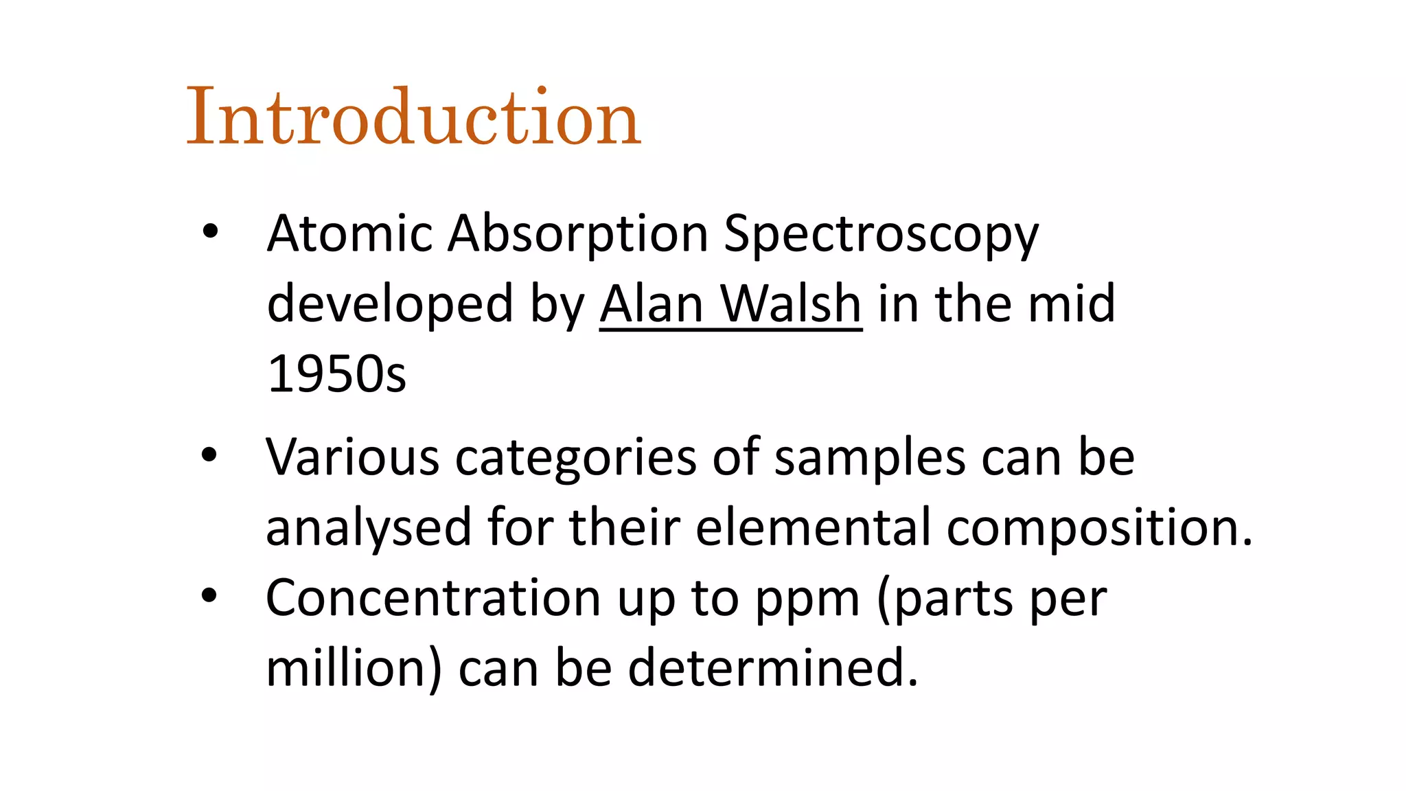 Atomic absorption spectroscopy (AAS) | PPTX